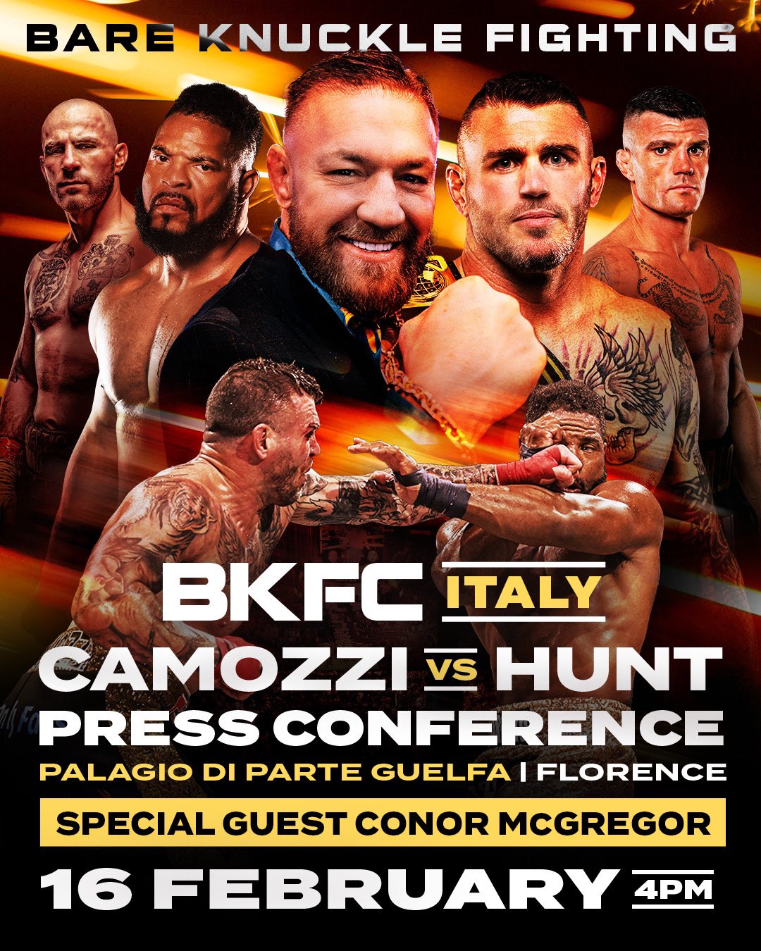 Co-Owner McGregor Hosts BKFC Italy Presser Sunday
