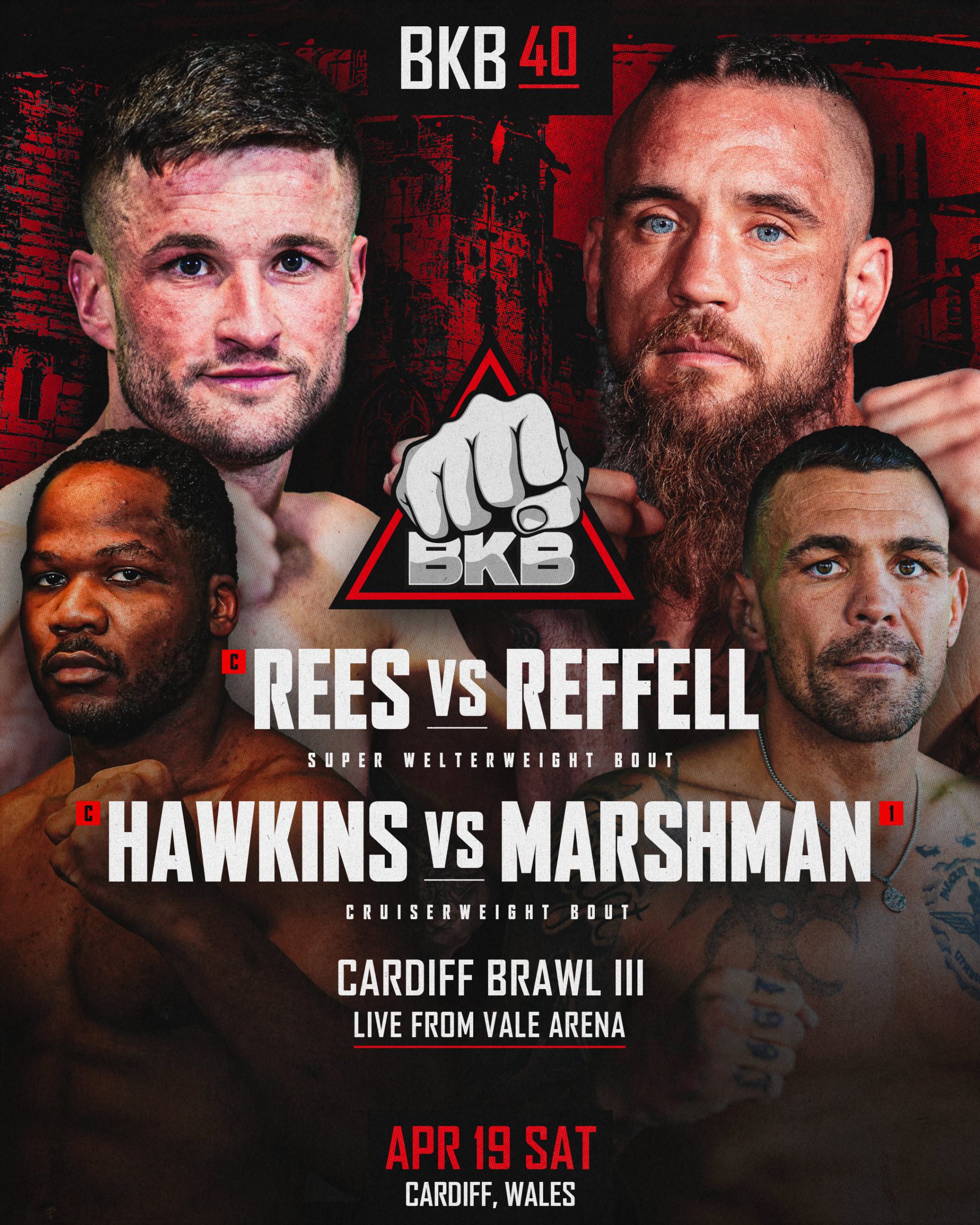 BKB 40: Liam Rees and Jack Marshman Official for Cardiff Brawl III ...