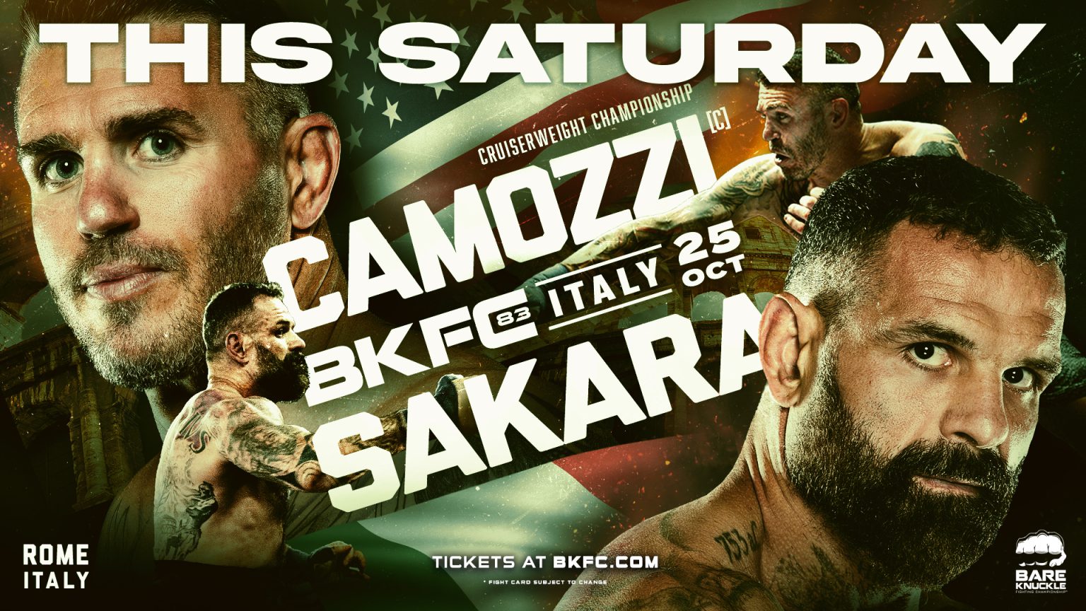 BKFC 83 Weights From Rome - Bare Knuckle Heroes