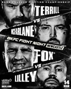 BKFC Newcastle: Mick Terrill Returns; Gary Fox Faces James Lilley