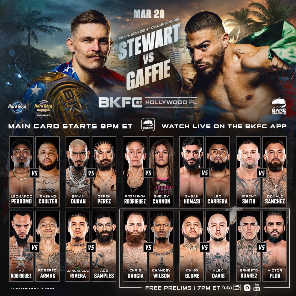 BKFC 87 Fight Card & Viewing Info - Bare Knuckle Heroes